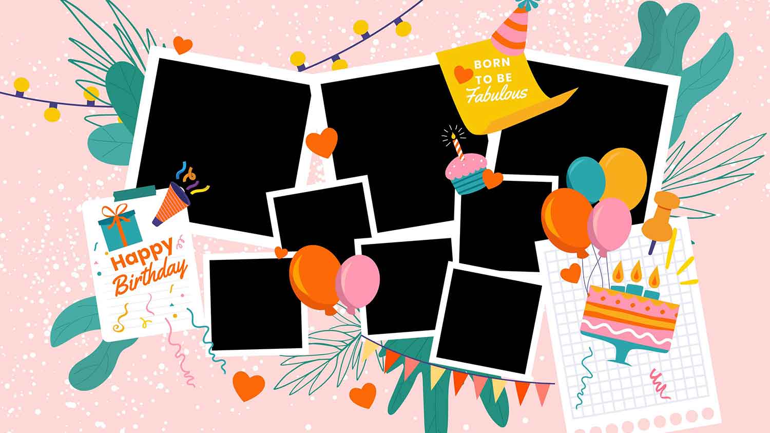 Birthday PSD Free Download – Banners, Collages & Frames